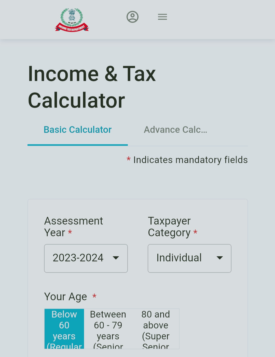 Income & Tax Calculator (Basic & Advance) Old VS New Regime from Income ...