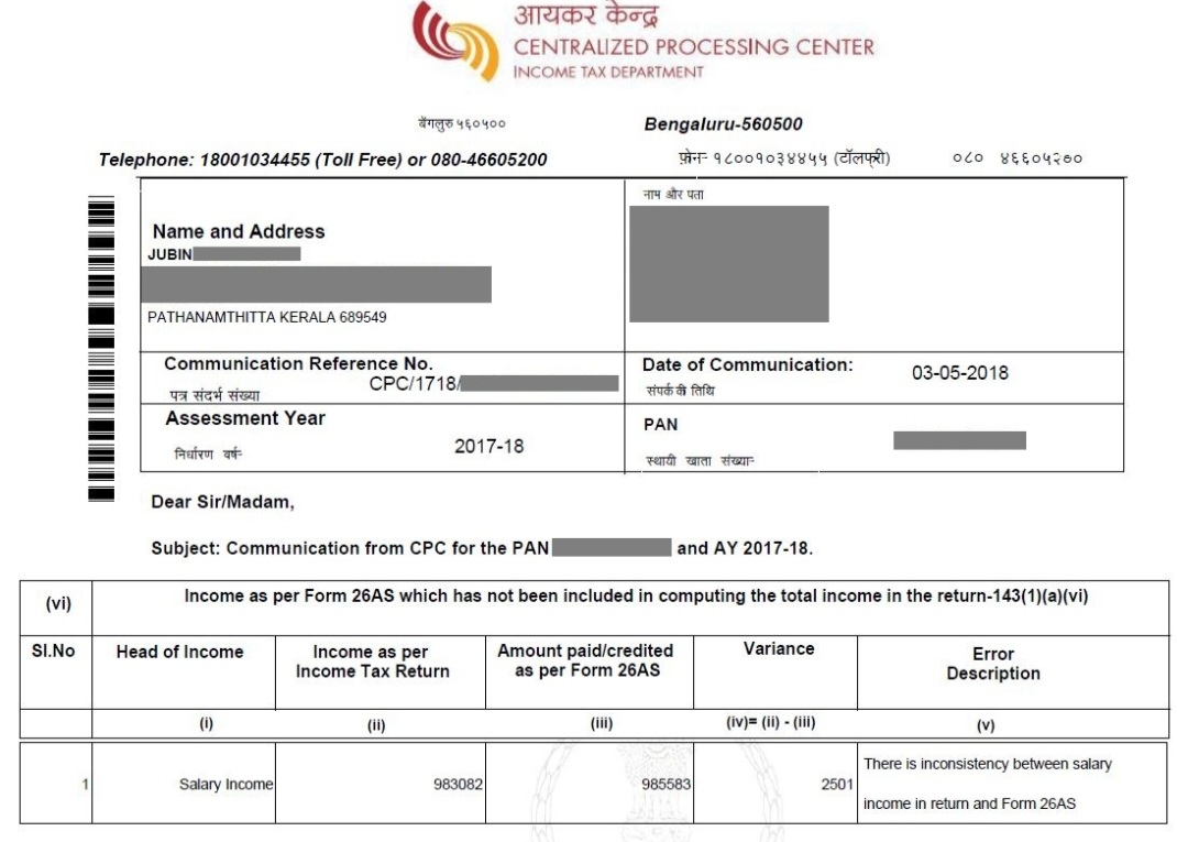 Income tax notice time limit TAXCONCEPT