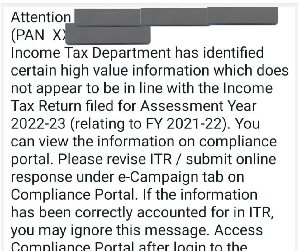 Income Tax notice for cash transaction TAXCONCEPT