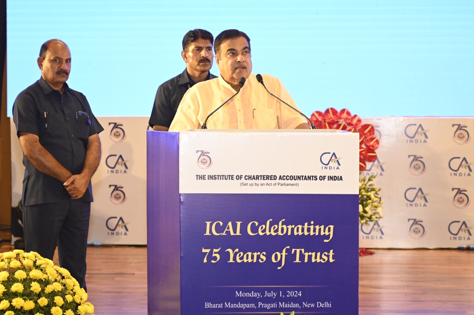 ICAI at 75: Shri Nitin Gadkari's Address on India's Economic Growth TAX ...
