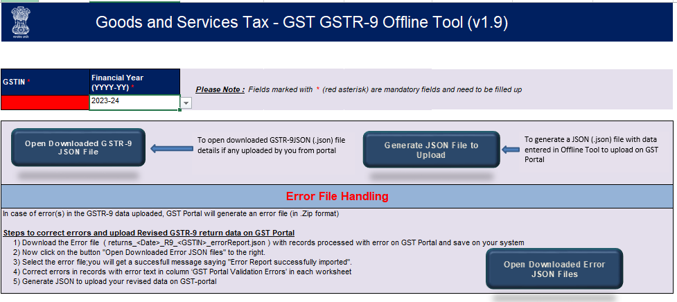 GSTR 9 and 9C Offline Tools Now Available for FY 2023-24: Filing Update ...