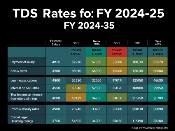 Latest TDS Rate Chart for FY 2024-25 (AY 2025-26) TAX CONCEPT
