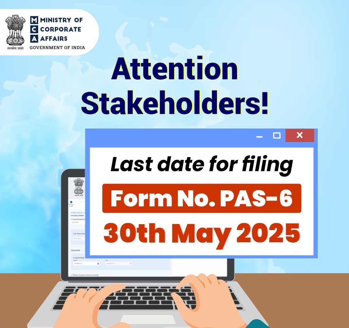 Important Reminder: File Form No. PAS-6 on the MCA portal TAXCONCEPT